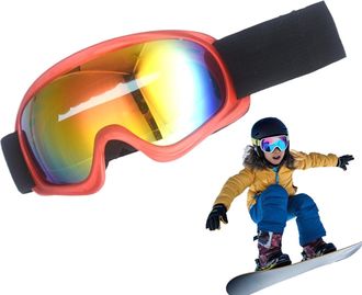 Generico Skibrille, UV-Schutz, High-Definition, Skibrille, Schneebrille f&uuml;r Jungen, M&auml;dchen, Kinder, Anti-Beschlag, weiche Skibrille f&uuml;r Kinder von 3-10 Jahren