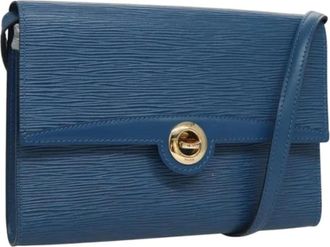 Louis Vuitton Pre-owned Cuir sacs-louis-vuitton - Femme - Pre-owned - Bleu - Taille: ONE Size