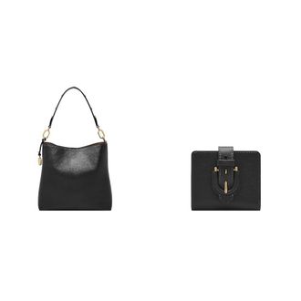 Fossil Damen Jessie Schwarze Ledertasche und Harwell Portemonnaie, Set