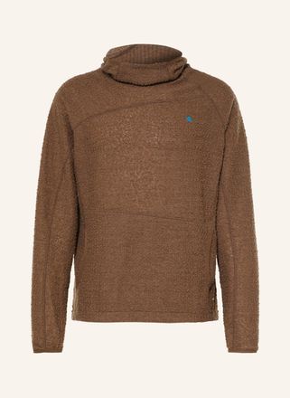 Kl&auml;ttermusen Fleece-Hoodie Gimle braun