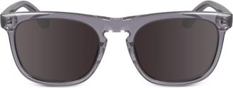 Calvin Klein Sonnenbrille mit eckigem Gestell - Grau