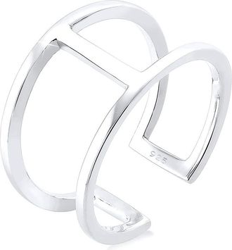 Elli Ring Damen Geo Minimal Trend in 925 Sterling Silber