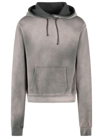Maison Margiela Sweat &agrave; capuche en coton gris
