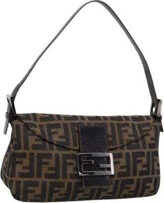 Fendi Pre-owned Vintage Zucca Shoulder Bag - Femme - Pre-owned - Brun - Taille: ONE Size