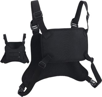 Generico Brustrucksack f&uuml;r Herren, wasserdichte Weste mit Oxford-Bezug, Leichter Rucksack zum, f&uuml;r Herren, Motorrad, Sport, Outdoor, Handy, Training, Wandern, 