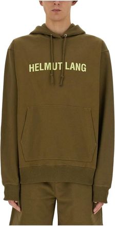 Helmut Lang Homme, Sweatshirts et sweats &agrave; capuche, Vert, Taille: S Helmut Lang Sweaters Military