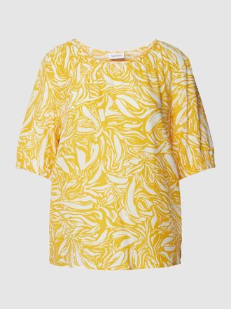 Comma Blusenshirt aus Viskose mit Allover-Muster