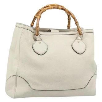 Gucci Sac cabas vintage Pre-owned - Femme - Pre-owned - Blanc - Taille: ONE Size