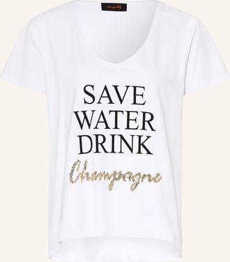 Miss Goodlife Miss Goodlife T-Shirt Mit Pailletten weiss