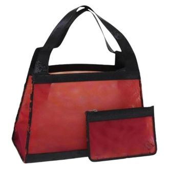 Chanel Sac &agrave; main en nylon Pre-owned - Femme - Pre-owned - Rouge - Taille: ONE Size