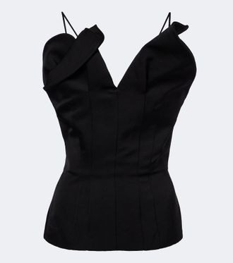 Magda Butrym Top en coton et soie