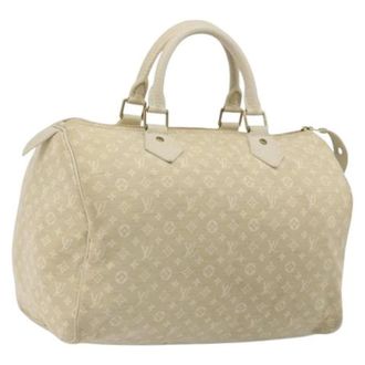 Louis Vuitton Pre-owned Sac &agrave; main Monogram Mini Lin - Femme - Pre-owned - Beige - Taille: ONE Size