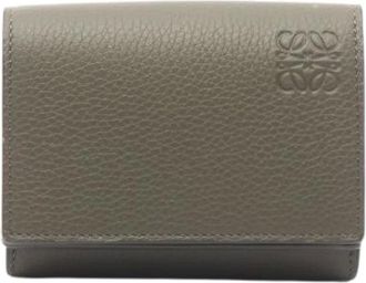 Loewe Portefeuille Trifold Pre-owned - Femme - Pre-owned - Vert - Taille: ONE Size