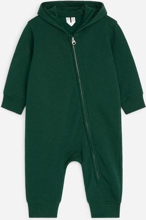 Arket Jersey-Overall Mit Kapuze -Gr&uuml;n