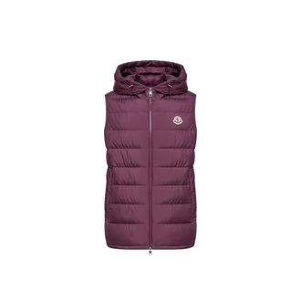 Moncler Moncler Marseillan Hooded Down Gilet, Men, Red, Size: 1