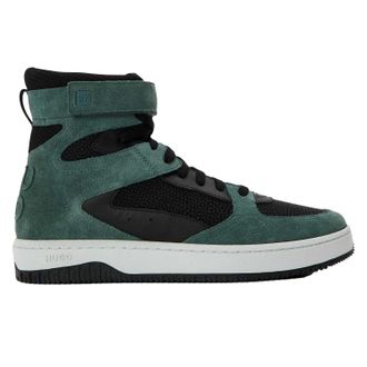 HUGO BOSS Hugo - Kilian Hito Ltmx Sneaker f&uuml;r Herren, Wildleder (Schwarz/Petrol)