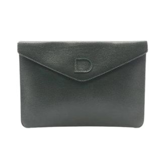 Delvaux Pre-owned Leder Clutch Bag - - Pre-owned - Damen - Gr&uuml;n - ONE SIZE