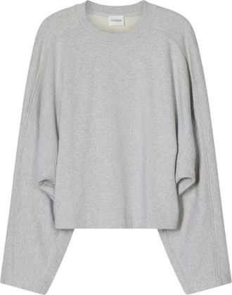 Closed Femme, Sweatshirts et sweats &agrave; capuche, Gris, Taille: 40 FR Gathered SweaT-shirt