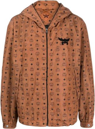 MCM Veste Coupe-vent &agrave; Capuche Monogramme Visetos - Femme - Vestes - Multicolore - Taille: 40 FR