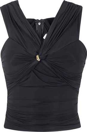 Elisabetta Franchi Top - Schwarz