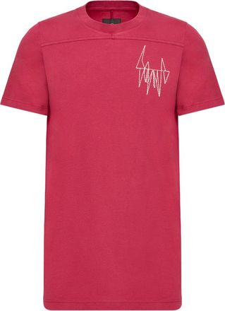 Rick Owens Moncler Girder Cotton T-shirt, Unisex, Red, Size: Xl