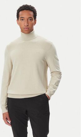 HUGO BOSS Rollkragenpullover Momentum-X TN 50568950 Hellbeige Regular Fit