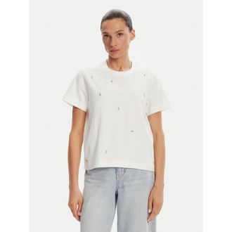 Vero Moda T-Shirt 10325318 Wei&szlig; Regular Fit
