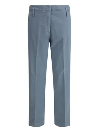 Cruna pantalon en coton &agrave; boutonni&egrave;re - Bleu