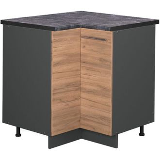 Vicco Meuble dangle Fame-Line, Ch&ecirc;ne de force dor&eacute;, 80.5 cm, PT Anthracite, Vicco