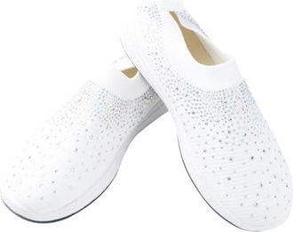 PartyKindom Chaussures Respirantes Femme Maille Légère Baskets Plates à pour Marche et Course Confort Coussiné pour Adaptées Aux Conditions Humides et Glissantes