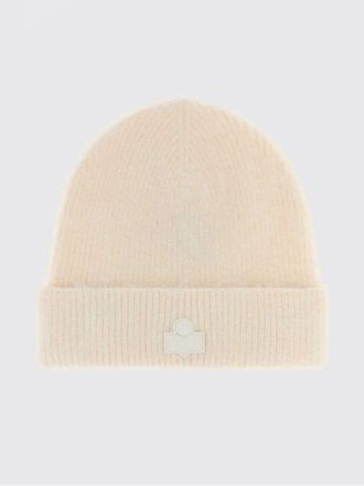 Isabel Marant Bonnet en laine de baby alpaga avec revers et logo