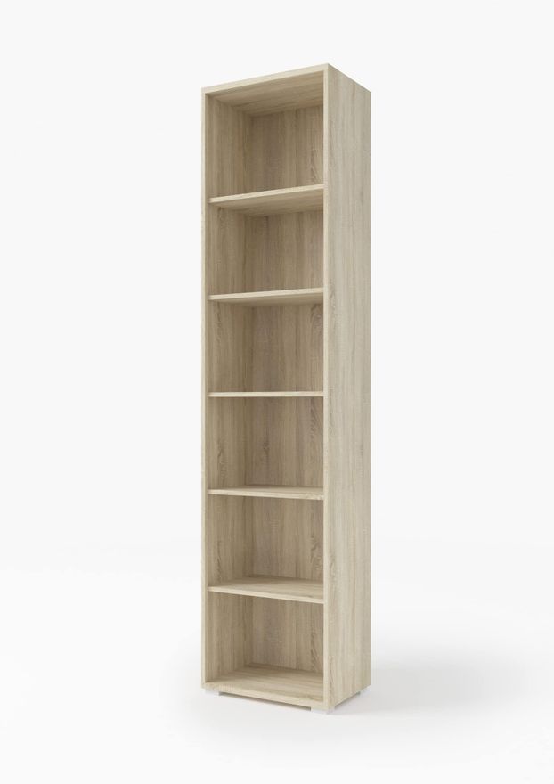 Möbelando Aktenregal Clermont in Sonoma/Eiche mit 6 Fächern und 5 ...