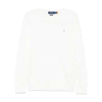 Ralph Lauren Homme, Sweatshirts et sweats à capuche, Blanc, Taille: XL Pull ras du cou en coton