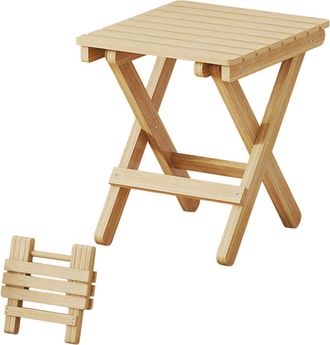 Generic Faltbarer Stuhl - Tragbarer Holzhocker Stuhl - Kompakte Steppung -Entlastung Mit Griff, Schwerer Klappfu&szlig; Ruhehocker F&uuml;r Wandern Im Freien, Rucksackre