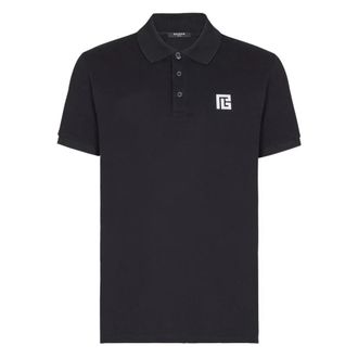 Balmain Klassisches Kurzarm-Polohemd - - Tops - Damen - Schwarzk - 3XL