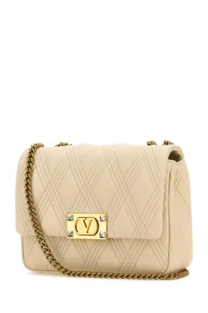 Valentino Garavani Womens Ivory Nappa Leather Medium Quiltie 67 Shoulder Bag Butterwhite Borse A Tracolla