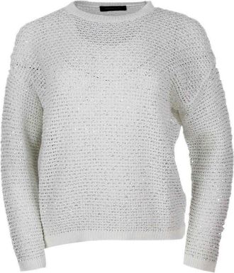 Fabiana Filippi Pull Col Rond - Blanc