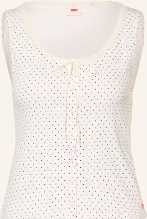 Levi's Top Dry Goods Pointelle Mit Spitze weiss