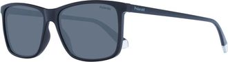 Polaroid Homme, Accessoires, Noir, Taille: ONE Size Lunettes de Soleil Homme Noires Rectangle Polaris&eacute;es Grises