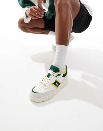 Polo Ralph Lauren Masters Court 125 - Baskets - Blanc cassé, vert et jaune