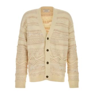 Laneus Homme, Pulls, Beige, Taille: L Cardigan Jacquard