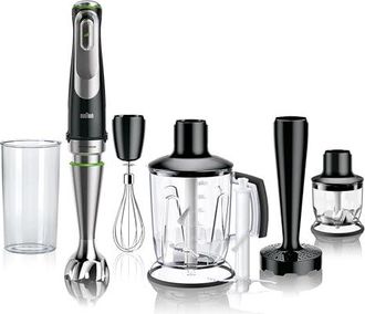 Braun MultiQuick 9 - Mixeur Plongeant, Anti Splash, S&eacute;lection Pr&eacute;cise de la Vitesse, Active PowerDrive pour des R&eacute;sultats Onctueux, Blender, Mini-hachoir, V
