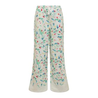 Marni Floral-print Baumwoll-Trackpants - - Trousers - Damen - Mehrfarbig - 2XS
