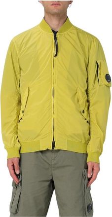 C.P. Company C.p. Company, Homme, Vestes, Vert, Taille: M Lightweight Goggle Bomber Jacket