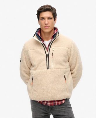 Superdry Polaire Sherpa &agrave; demi-zip pour lext&eacute;rieur