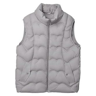 Generic Gilet Sans Manche Femme Gilet Femme D&eacute;contract&eacute; Quotidien Ville Matelass&eacute; Court - Col Montant Tendance Pour Style Streetwear Hivernal