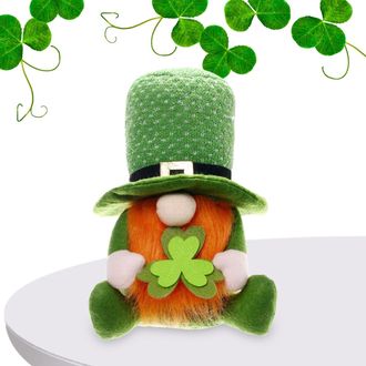 Generic St. Patricks Patricks Day, Gnome, St. Patricks Day Dekoration Gnome Leprechaun Dwarf Shamrock Tier von St. Patricks Snow Gnome Schmuck Tischkamine