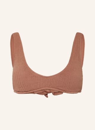 Seafolly Bustier-Bikini-Top Sea Dive braun
