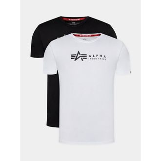 Alpha Industries Alpha Industries T-Shirt-Set Alpha Label T 118534 Schwarz Regular Fit