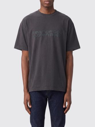 Fear of God T-shirt &agrave; col rond en coton avec slogan imprim&eacute;
